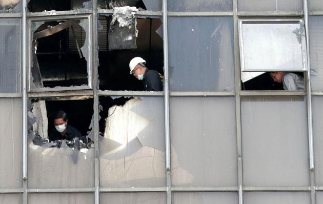 Damaged Fico Place building covered by Bt230m fire insurance policy