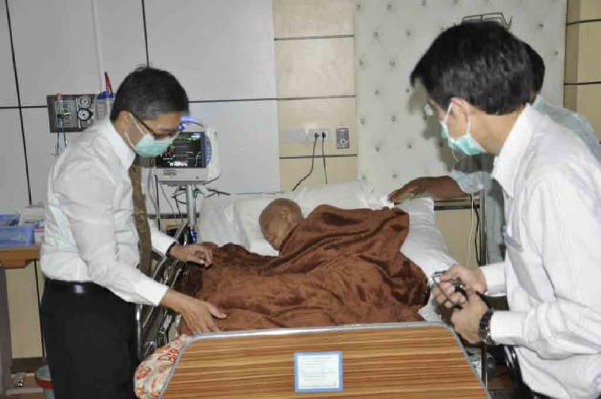 Revered monk to remain in hospital