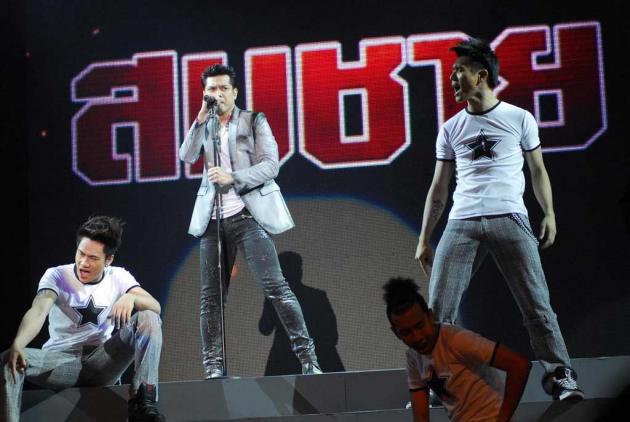 Having a ball at the dance party