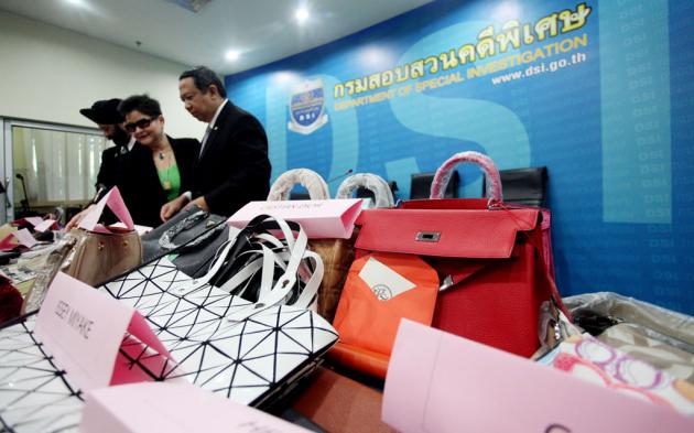 Fake brand name products worth about Bt10 million seized