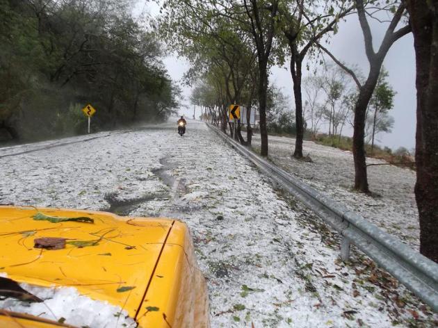 Hail storm leaves trail of damage across north