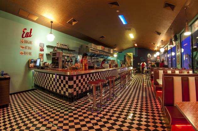 Burgers and a jukebox