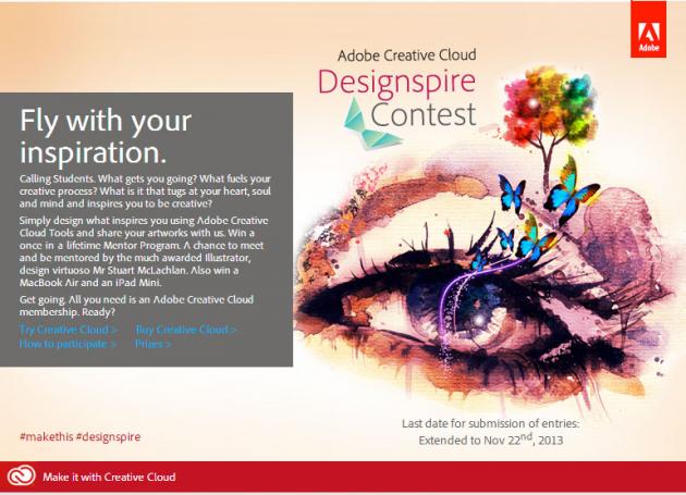 Adobe announces Designspire Contest for students