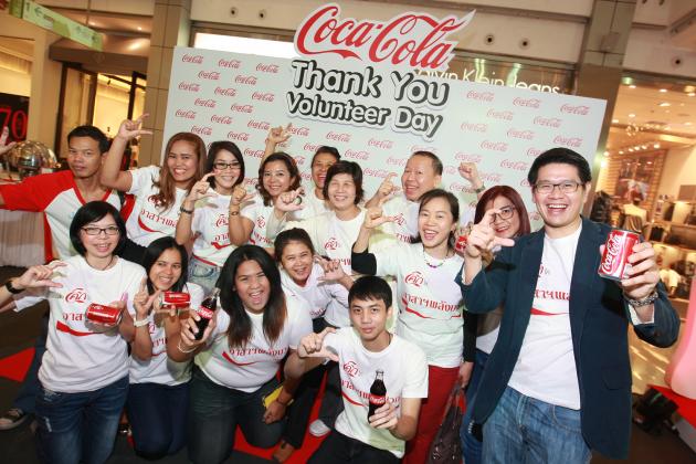 Three cheers for Coke volunteers