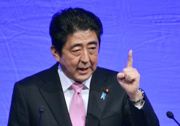 Abe calls on the world to stand up to 'bullying' Beijing