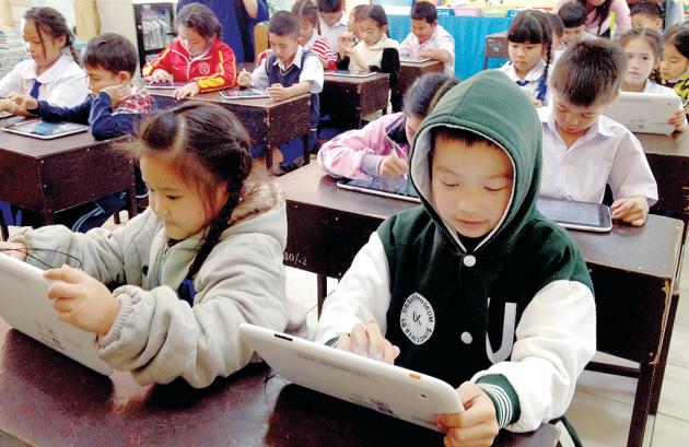 Tablets in the classroom make for fun learning