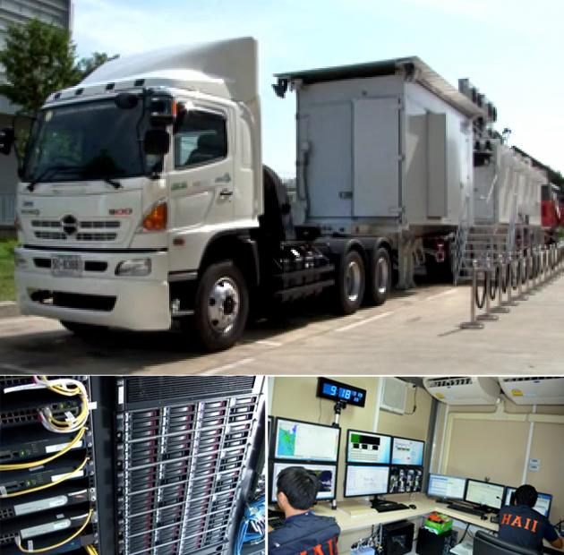 Mobile data centre to fight floods