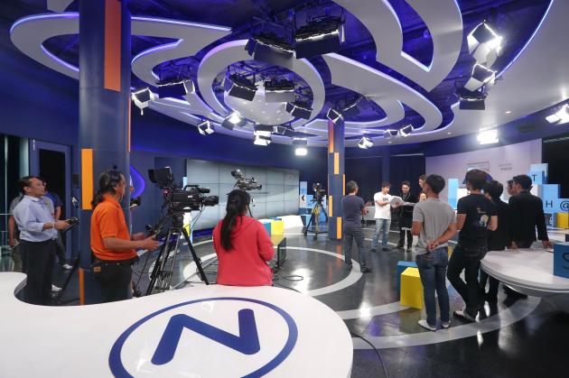 Nation TV's new 4-D studio at The Coast on-air today