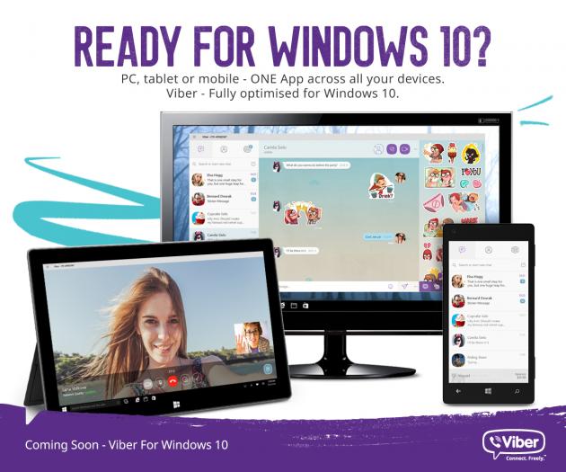 Viber for WINDOWS 10 unveiled at Microsoft's build event