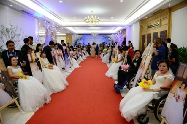 VN disabled couples get dream wedding