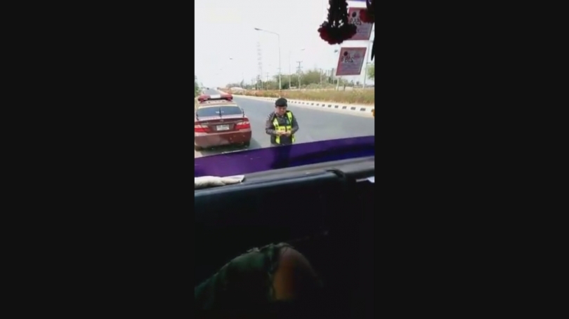 Highway cop faces probe after bribe clip goes viral