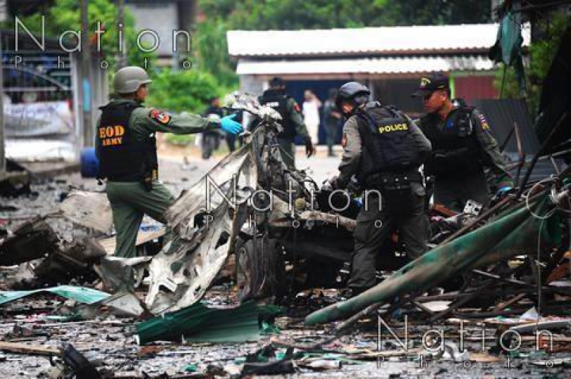 Two injured as huge bomb in pickup rocks Sungai Kolok
