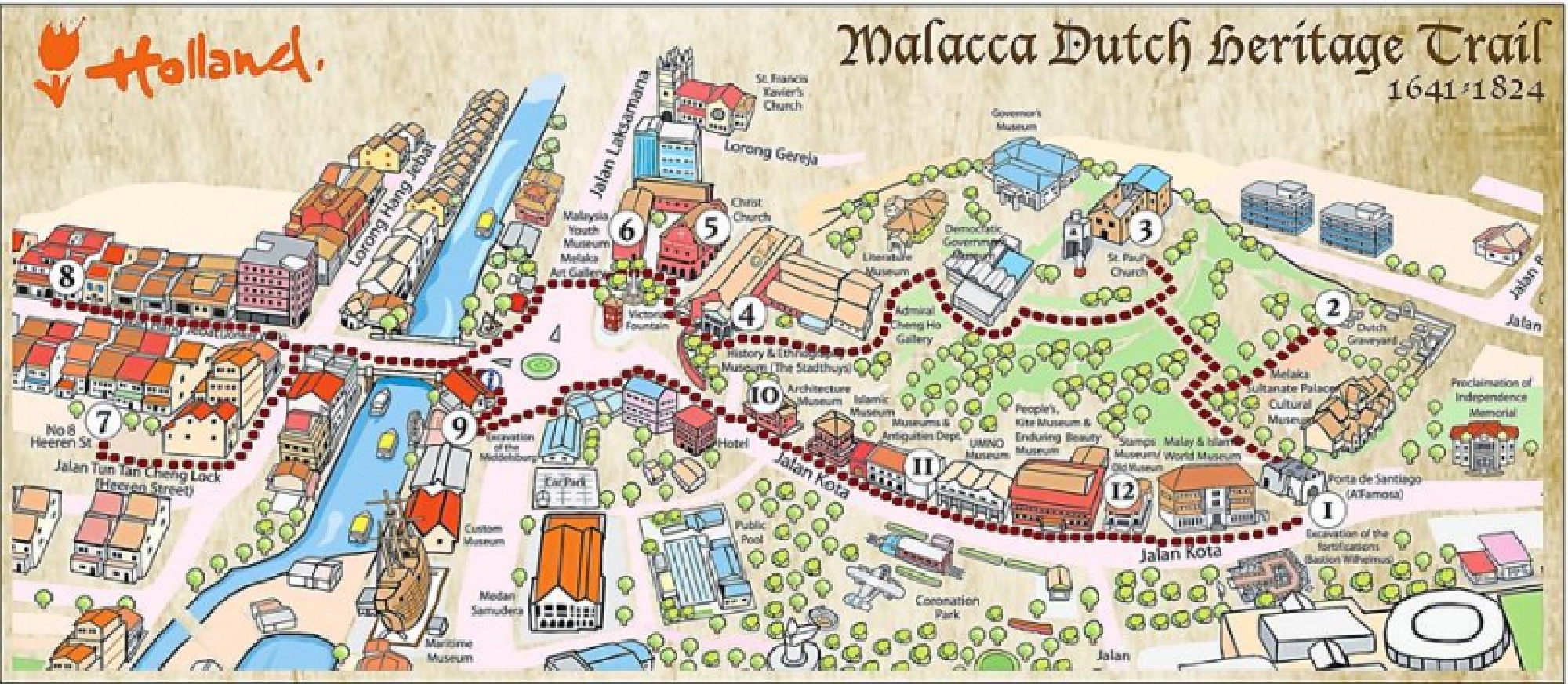 Malacca Town Map