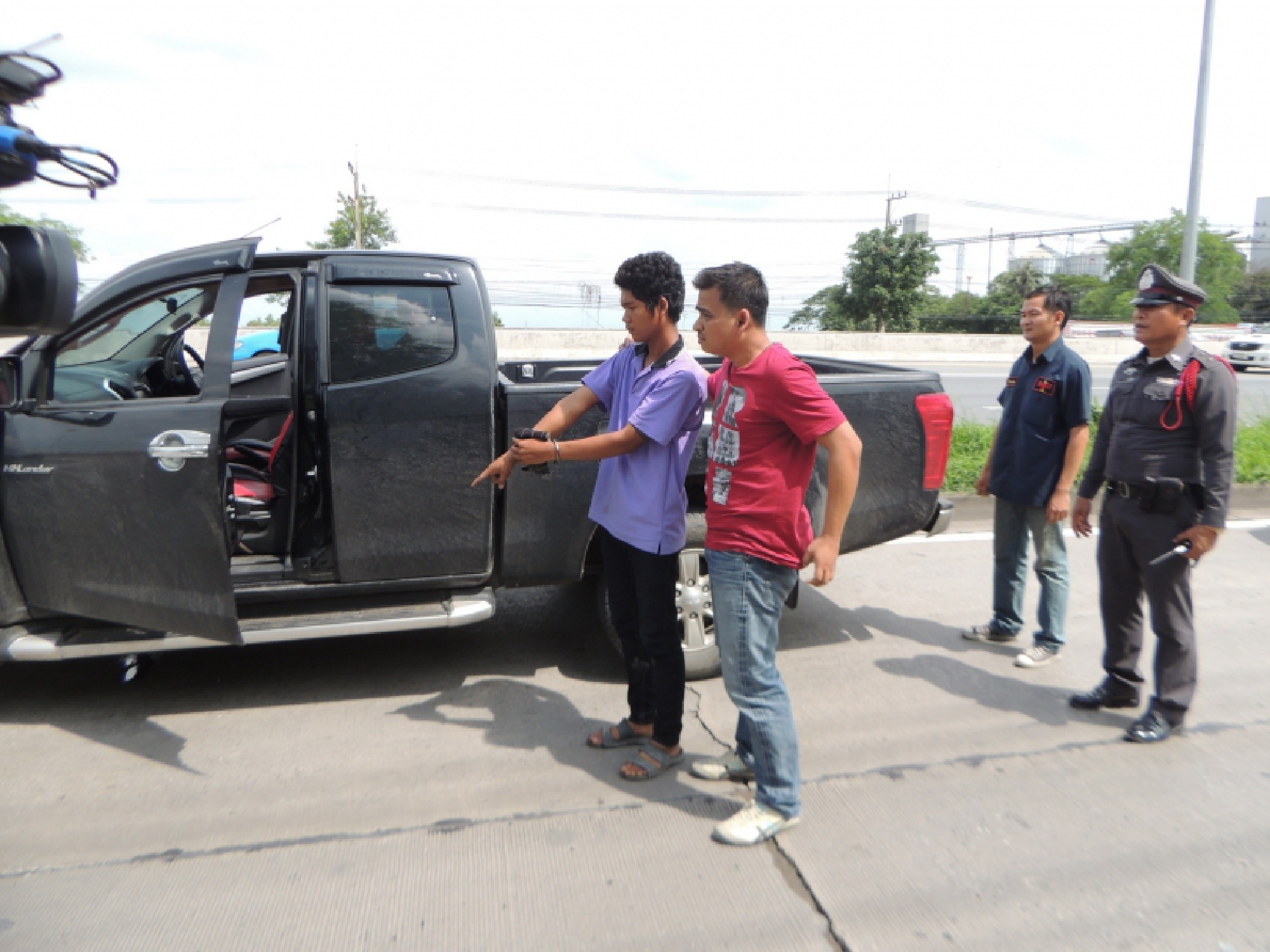 Four charged over family’s truck hijack ordeal at gas station