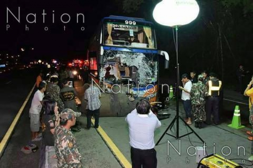 Bus driver seriously hurt as wild elephant killed in accident