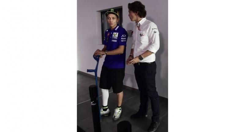 Rossi ready for pain game, 21 days after double leg break