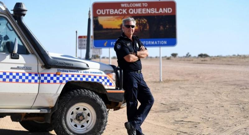 Solo Aussie outback cop mans beat the size of Britain