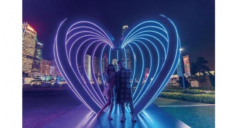 All lit up with love