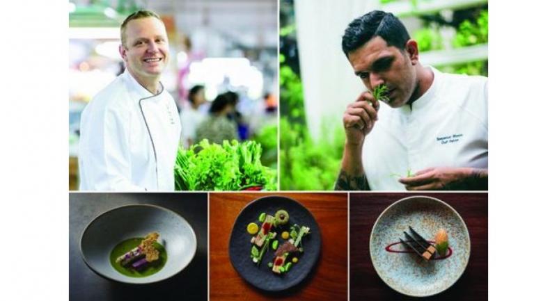 Four hands for a healthy meal