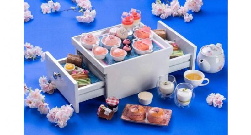Sakura afternoon tea in bloom at Okura Bangkok