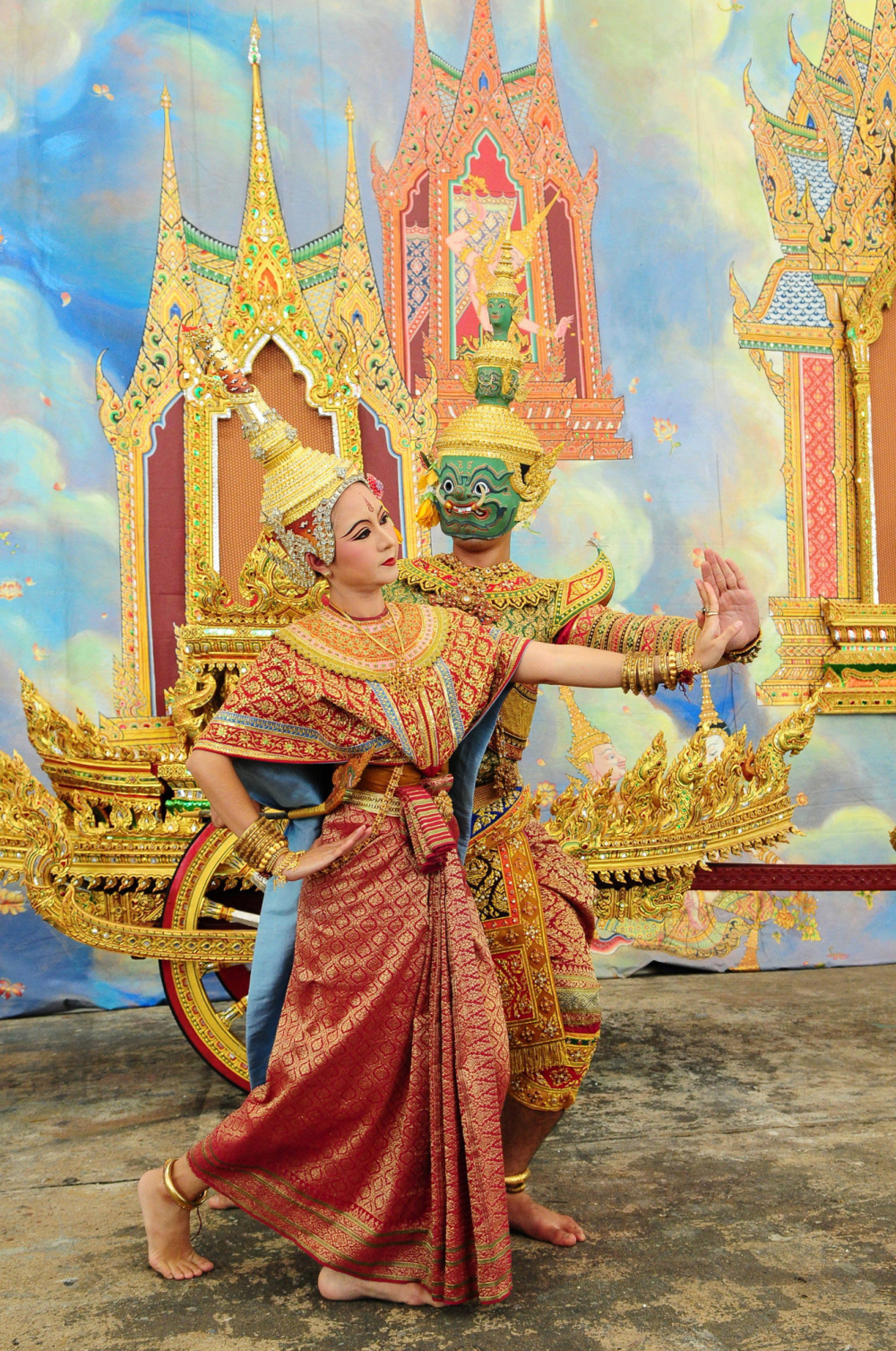 On stage with the gods