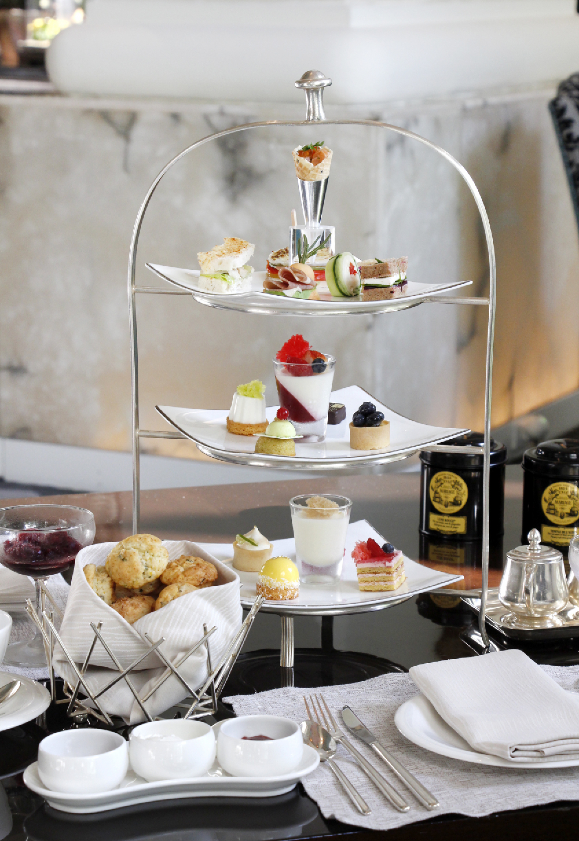 Chilling out over tea