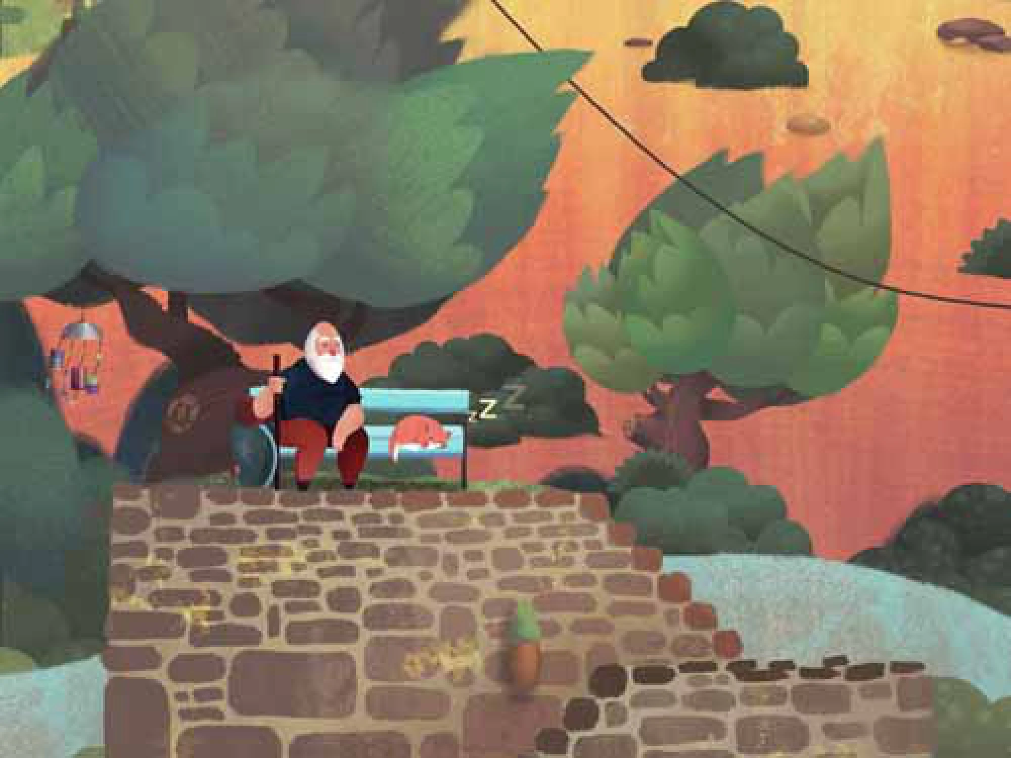 Help the old fellow along