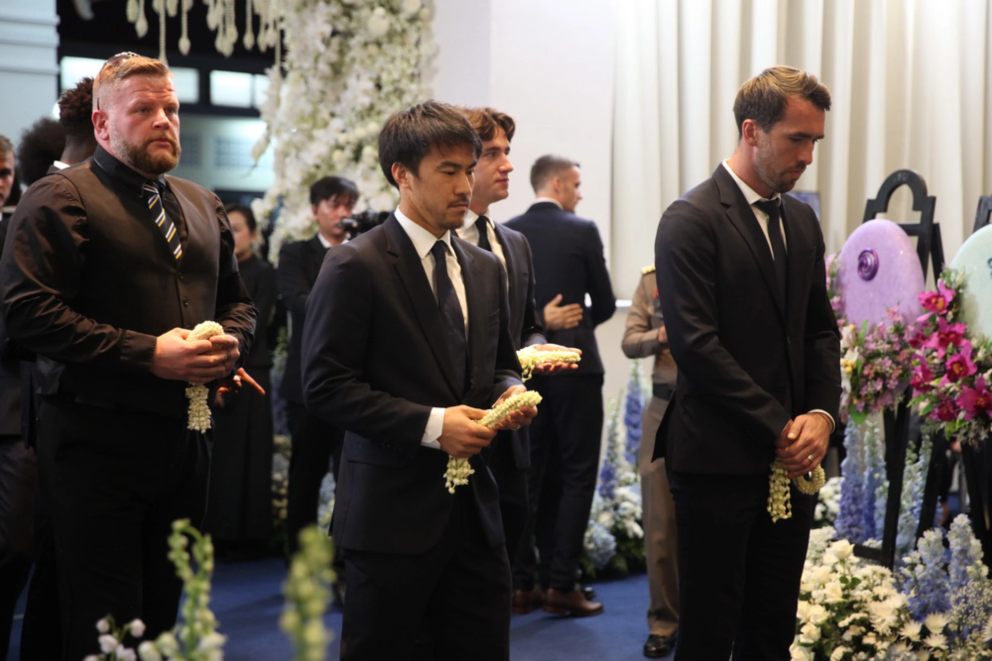 LCFC players attend owner's funeral in Bangkok
