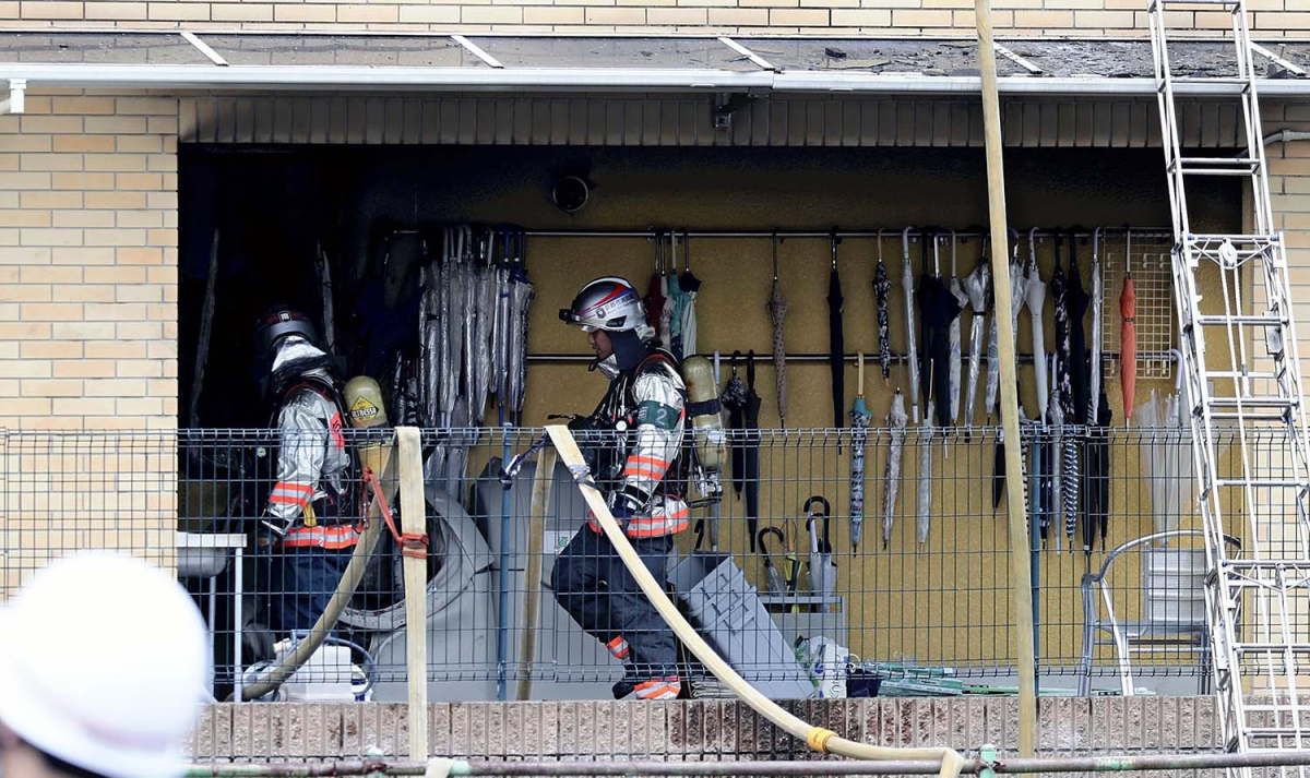 Many dead in suspected arson at animation studio in Kyoto