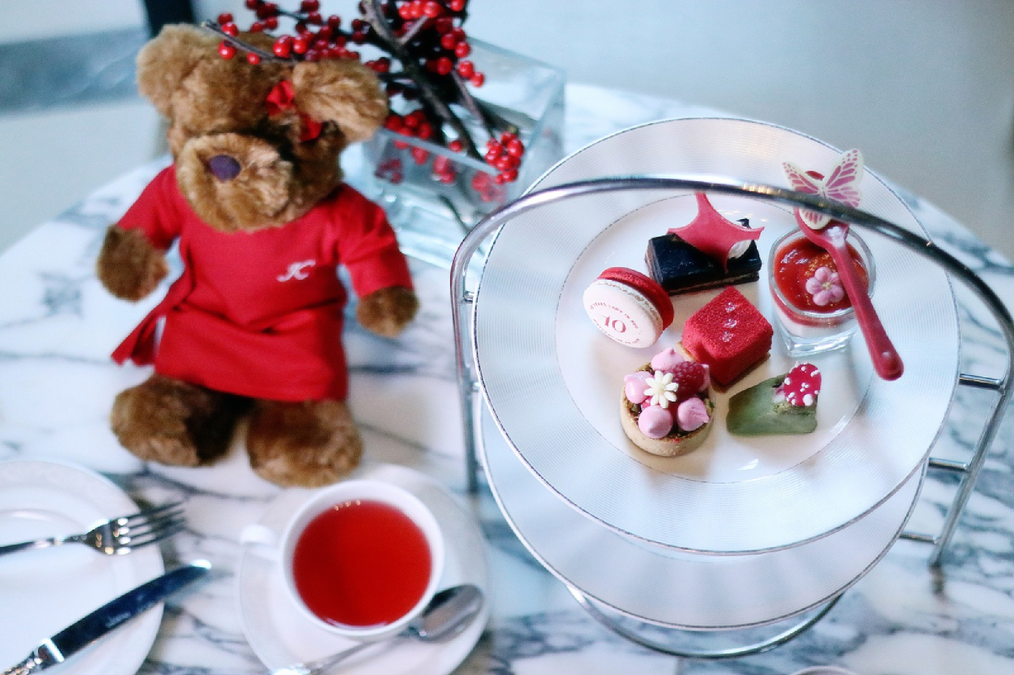 Afternoon tea for the ‘Lady in Red’