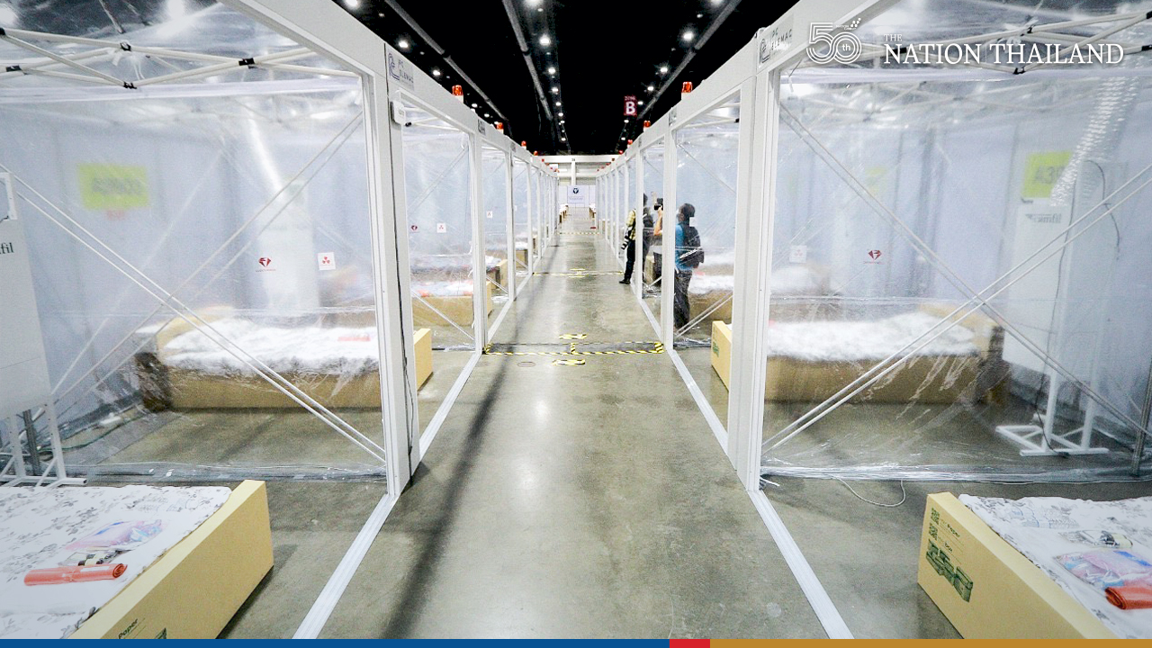 Impact’s huge Challenger Hall set up as fully equipped field hospital