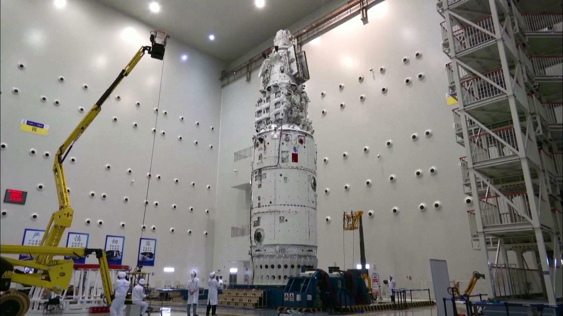 China's Wentian lab module docks with Tianhe core module combination
