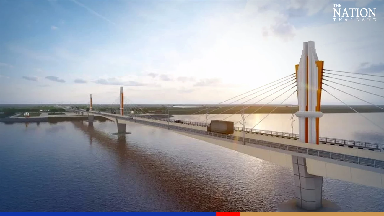 Thai, Laos PMs ‘lay’ foundation stone for 5th Thai-Laos Friendship Bridge