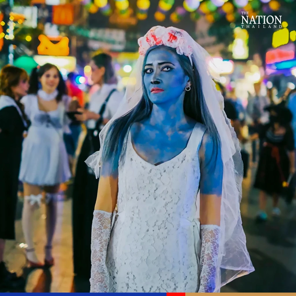 Zombie nuns join demons to stalk Bangkok’s Khao San on Halloween