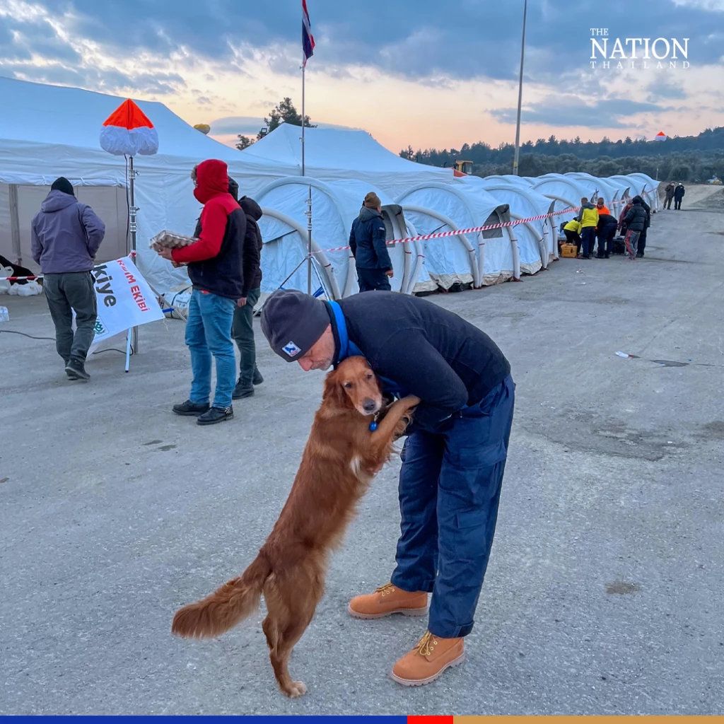 Thai sniffer dogs become stars of earthquake rescue efforts
