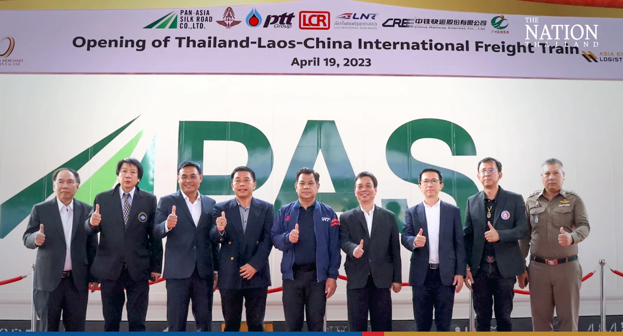 First transport train to China via Laos is a boon for Thai farmers