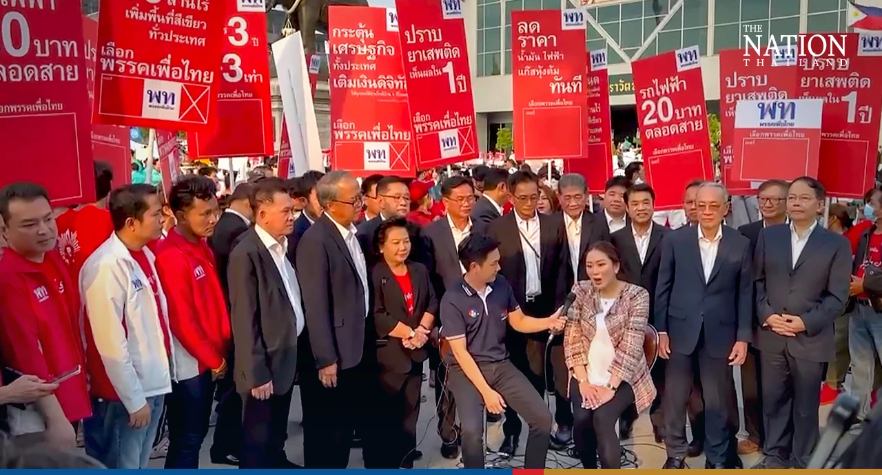 Pheu Thai targets over half of 100 party-list MP seats for landslide win