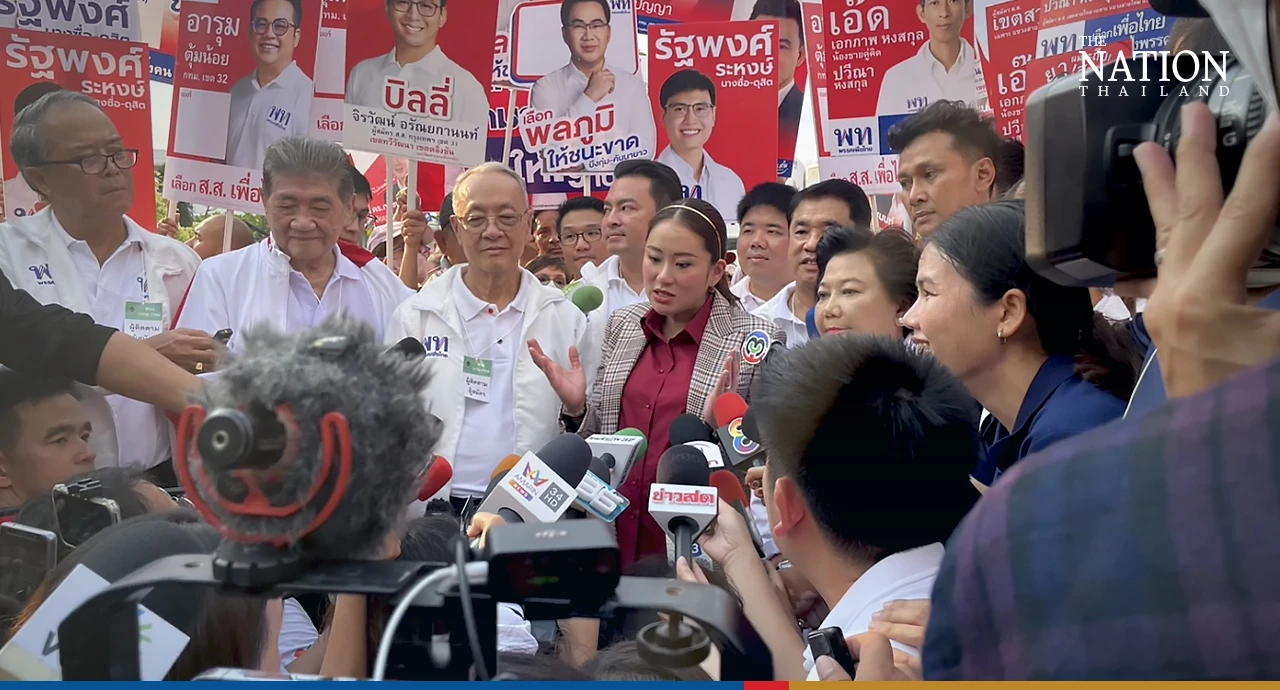 Paetongtarn leads Pheu Thai MP hopefuls into Bangkok battle