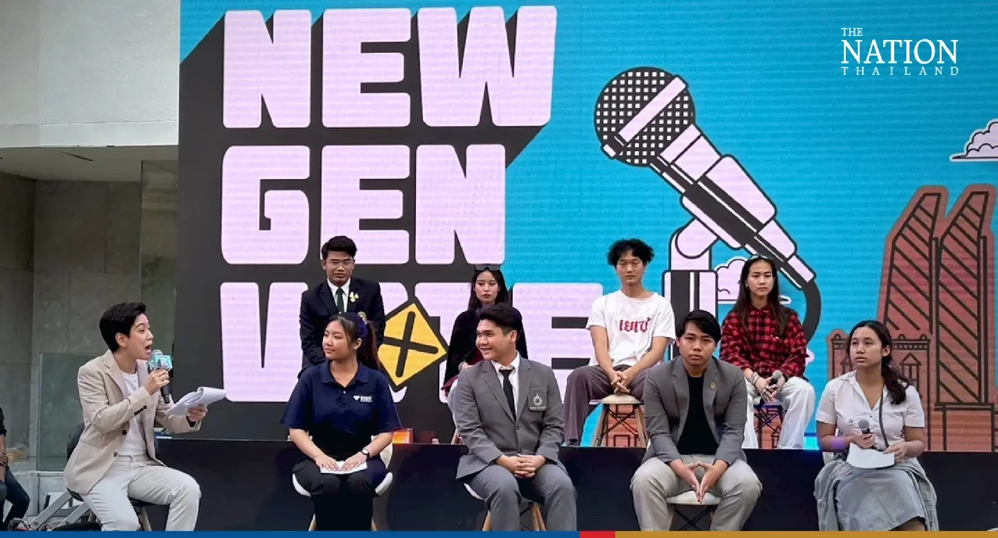 Thai politicians promote their policies for new generation at Bangkok forum
