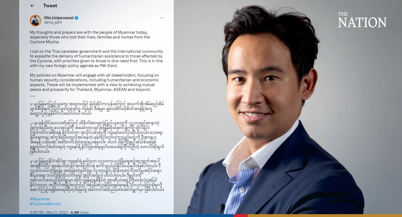 Prayut offers sympathy and aid to Cyclone Mocha victims in Myanmar