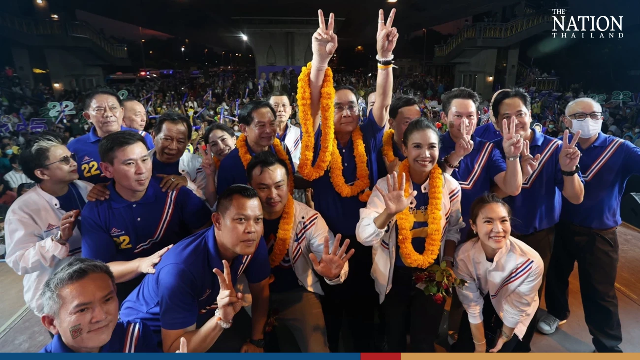 Prayut shrugs off Move Forward’s surging popularity as he woos voters