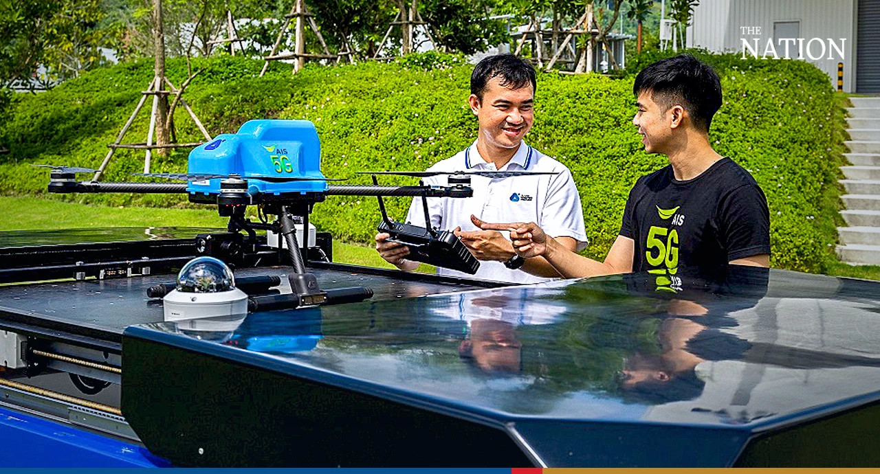 AIS unveils Thailand’s first AI autonomous drone powered by 5G network, leveraging AI potential ...
