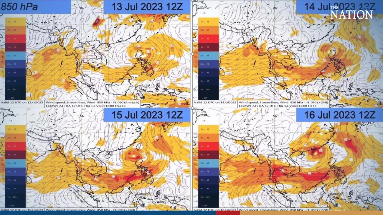 Talim to bring heavy rains to most of Thailand from Sunday: TMD