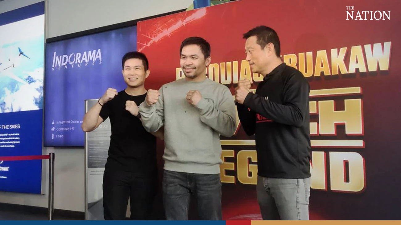Pacquiao arrives in Bangkok for ‘The Match of Legends’ press conference