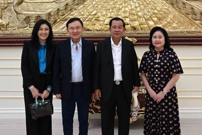 Former Thai Prime Ministers attend Hun Sen's 72nd birthday