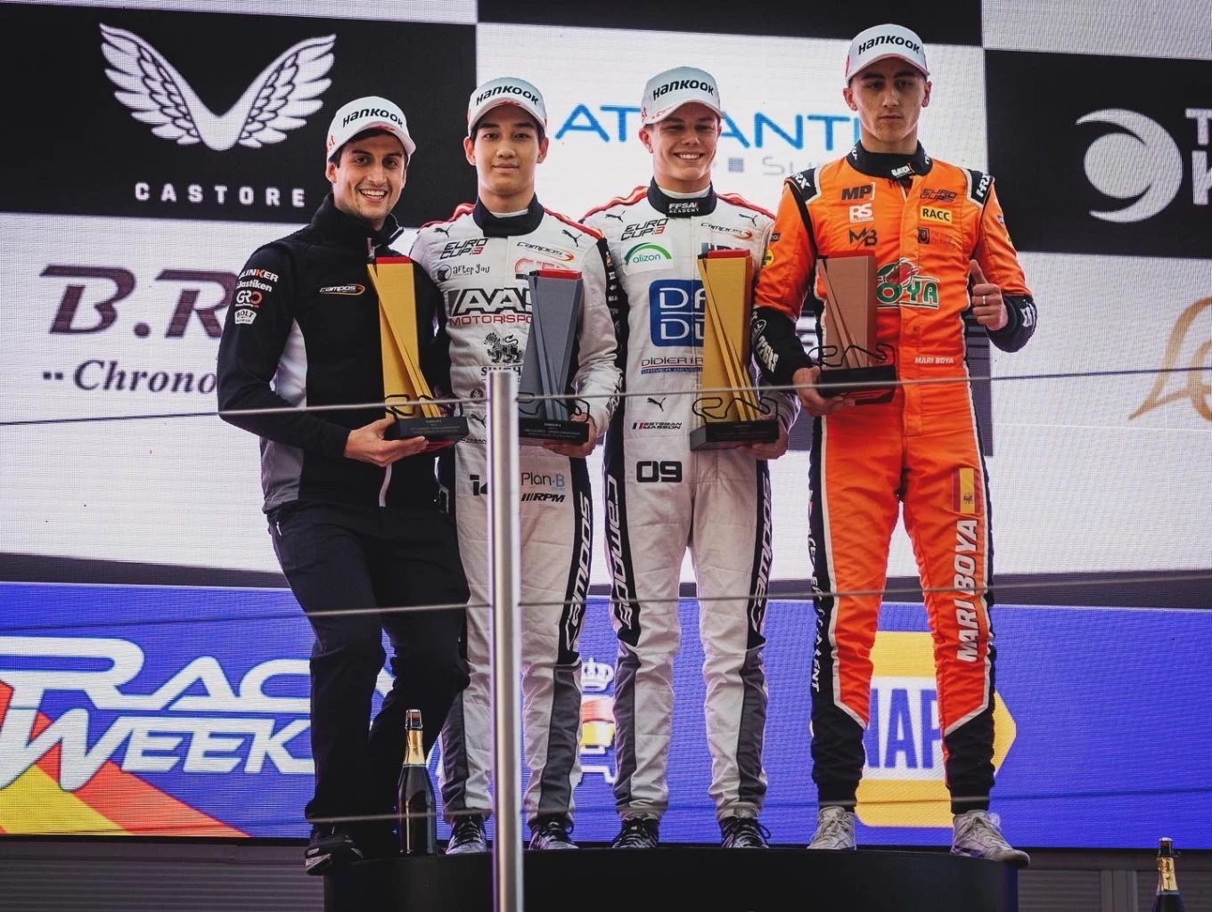 Thai teen racing driver secures double podium in Spain