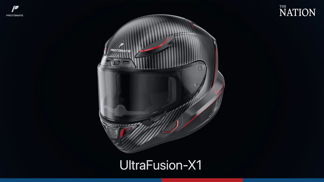 UltraFusion-X1: Thai-made smart helmet with AI for timely warnings