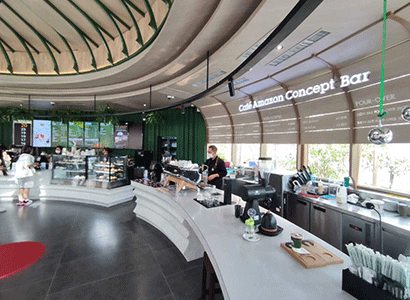First Café Amazon concept bar opens in Vientiane