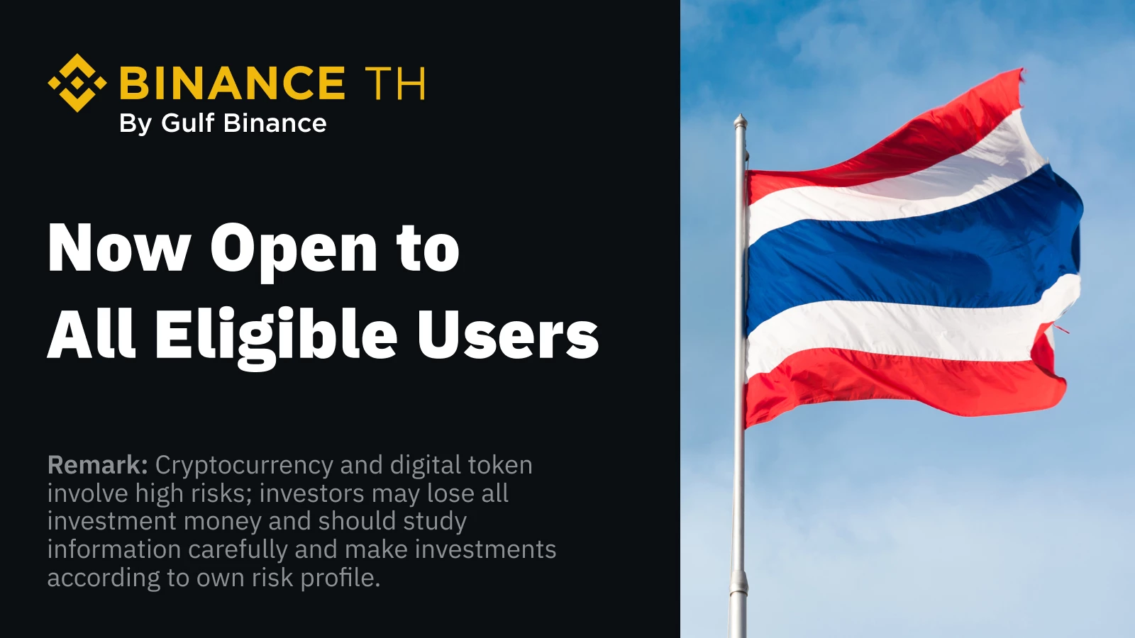 Binance TH now open to all eligible users
