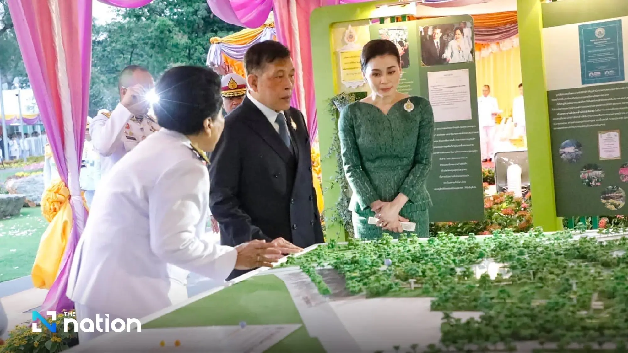Their Majesty King And Queen Open Two Gardens At Queen Sirikit Park